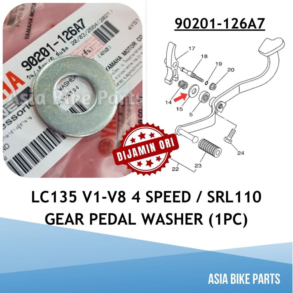 Yamaha Original LC135 V1 V2 V3 V4 V5 V6 V7 V8 4 Speed / Lagenda SRL110 ...