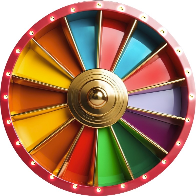 Fortune Wheel/ Lucky Draw Stand/ Gift Spin & Win/ Roda Impian with ...