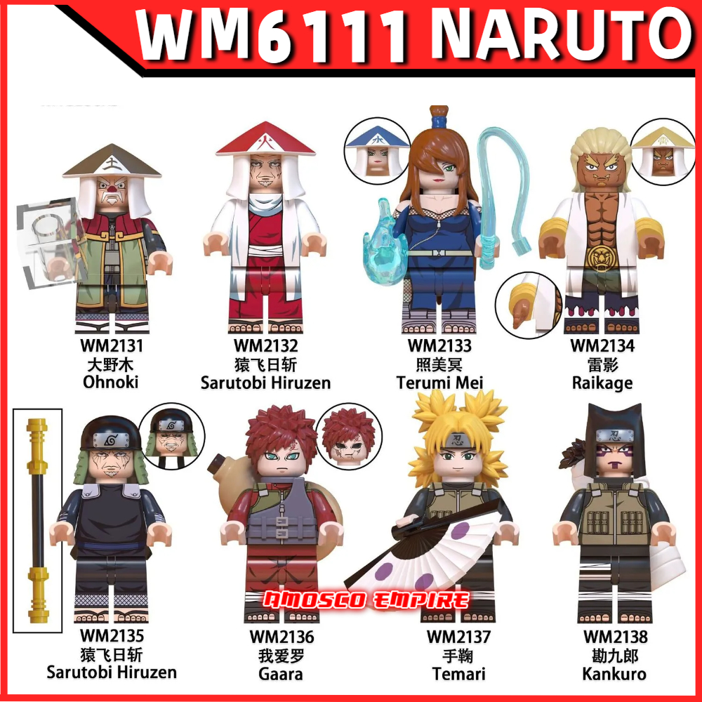 WM6109 WM6111 KDL814 NARUTO 火爆忍者 MINIFIGURE WM2115 MINATO HASHIRAMA ...