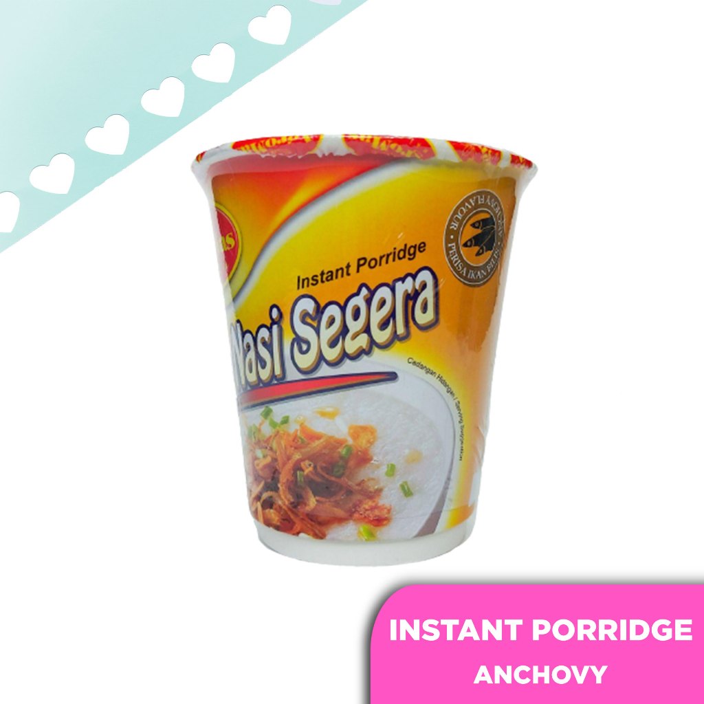 Instant Porridge Bubur Nasi Segera Ikan Bilis Halal 40g Anchovy Flavour ...