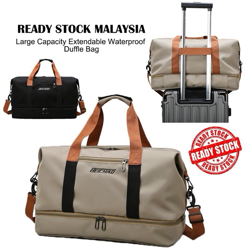 Unisex Travel Luggage Bag Big Capasity Fashion Beg Extendable ...