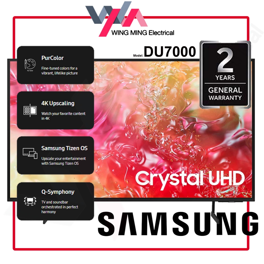 (2024 New Model) Samsung 55 Inch LED (UA55DU7000) Crystal UHD 4K Smart ...
