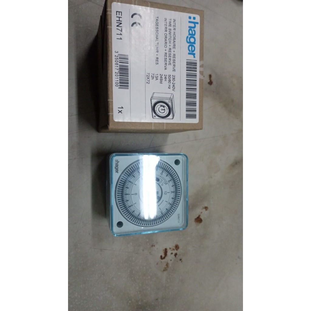 HAGER TIMER EHN711 24 HOURS TIMER Analogue Time Switches ( NEW MODEL ...