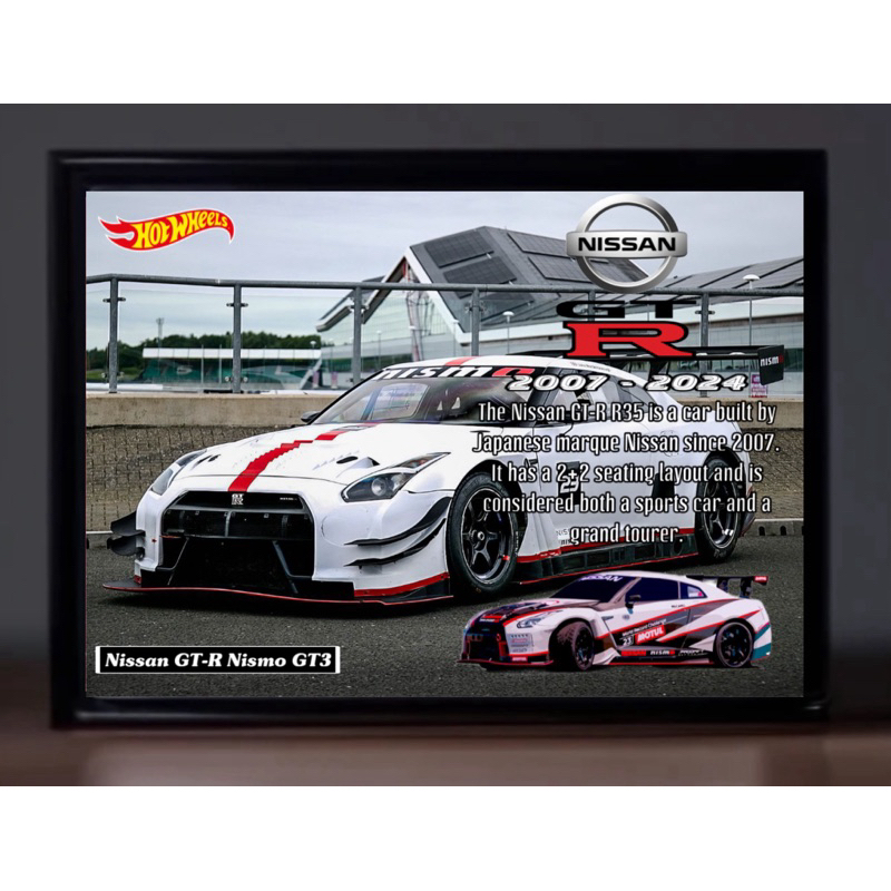 Hotwheels A4 Frame Nissan GT-R Nismo GT3 Gran Turismo Design | Shopee ...