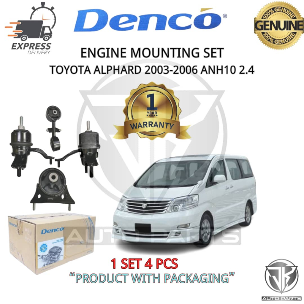 #DENCO#ENGINE MOUNTING SET TOYOTA ALPHARD 2003-2006 ANH10 2.4 (MK ...