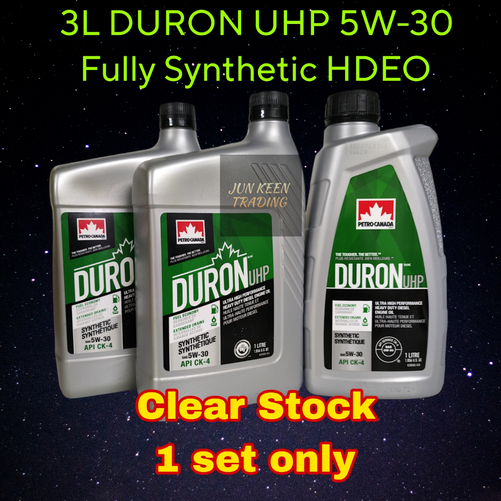 3L PETRO-CANADA DURON UHP 5W-30 HDEO terbaik utk Axia Bezza 1.0 Kelisa ...