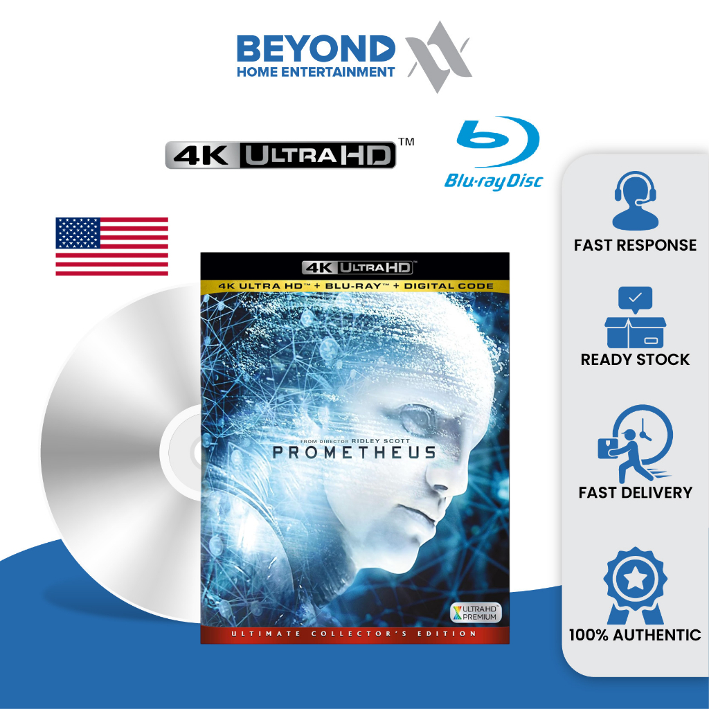 Prometheus [4K Ultra HD + Bluray] Blu Ray Disc High Definition | Shopee Malaysia