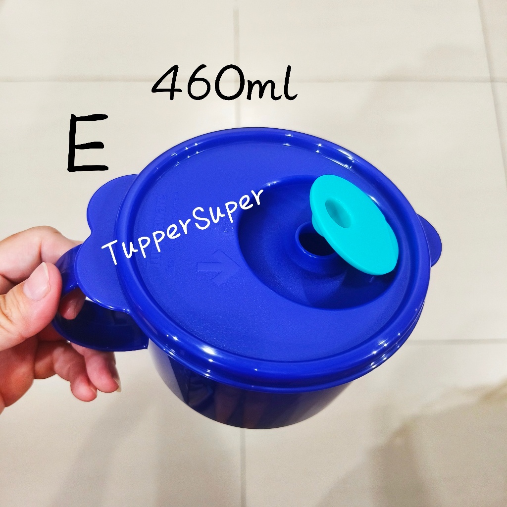 *1pc*Tupperware Crystalwave Soup Mug 460ml Gen II Cawan Sup porridge curry Grey/Pink/Green ...