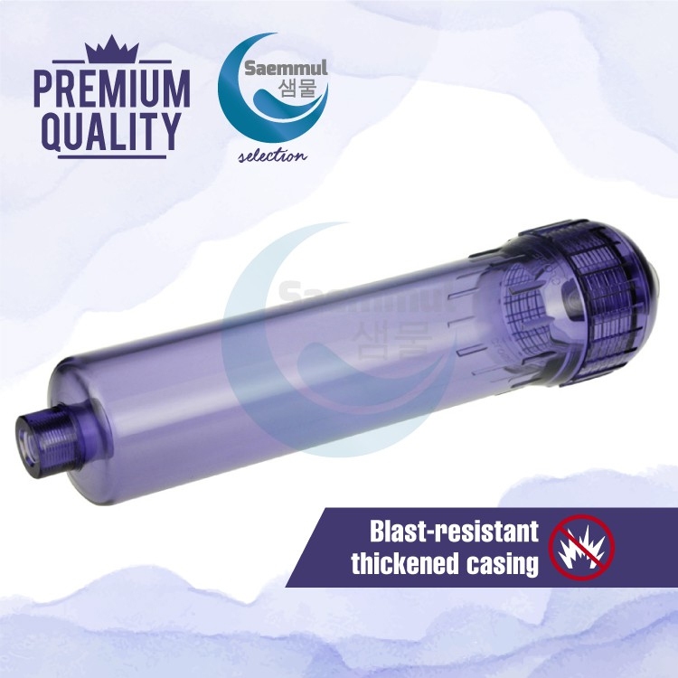 TRANSPARENT BLUE 10" ROC CERAMIC WATER FILTER CASING HOUSING ALKALINE ...