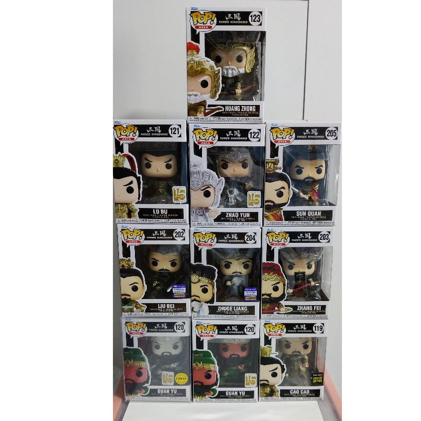 Funko Pop! Three Kingdom Mindstyle Exclusive Liubei/Zhugei/LuBu/ZhaoYun ...