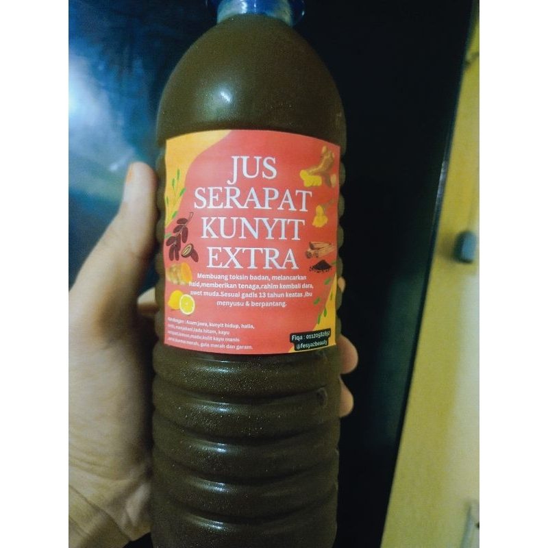 Jus Serapat Kunyit Extra jus tenaga wanita ibu berpantang menyusu 500ML ...