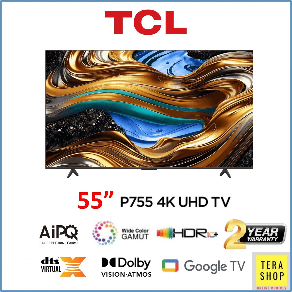 TCL 75P755 75 Inch / 55P755 55 Inch / 50P755 50 Inch / 43P755 43 Inch ...