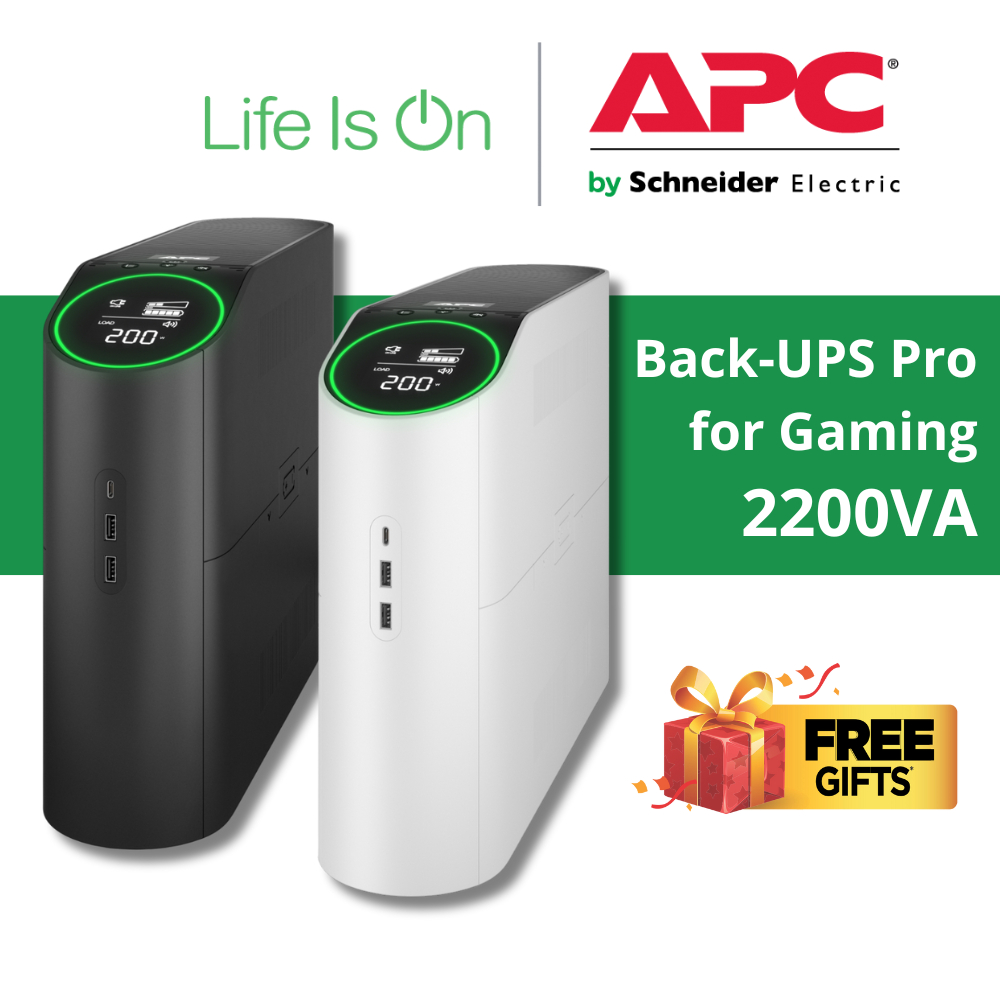 APC BGM2200B-MSX / BGM2200-MSX Back-UPS Pro for Gaming, 2200VA/1320W ...