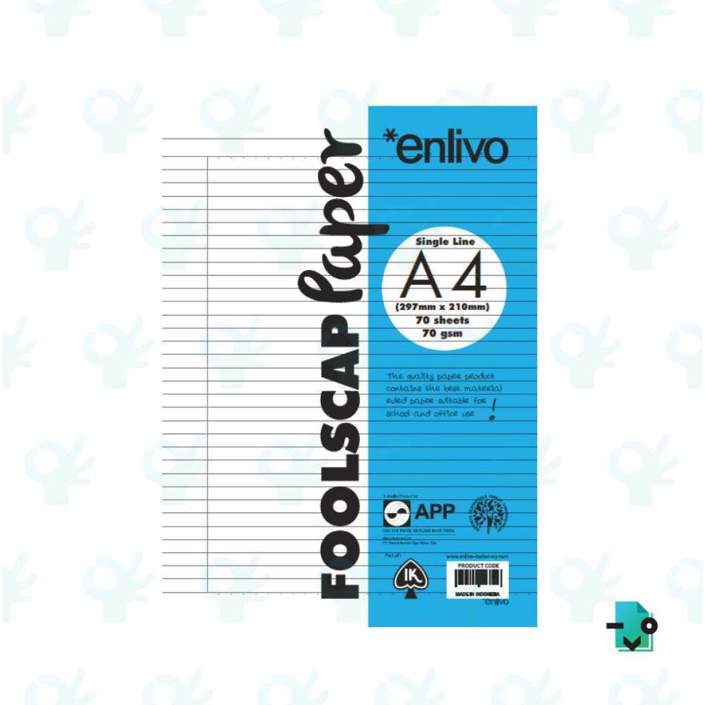 Enlivo Exam Sheet Textpad A4 notepad/Foolscap Paper/Helaian Peperiksaan Enlivo Tekspad/筆記紙 活頁紙 ...