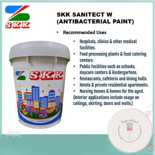 SKK SANITECT W (ANTIBACTERIAL PAINT) 20L | Shopee Malaysia