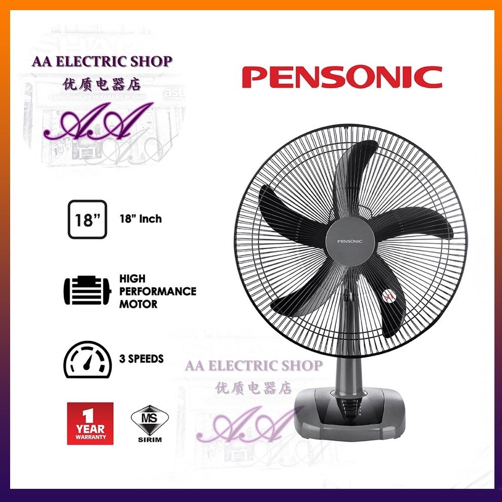 PENSONIC TABLE FAN (18") PF-1801/KIPAS MEJA | Shopee Malaysia