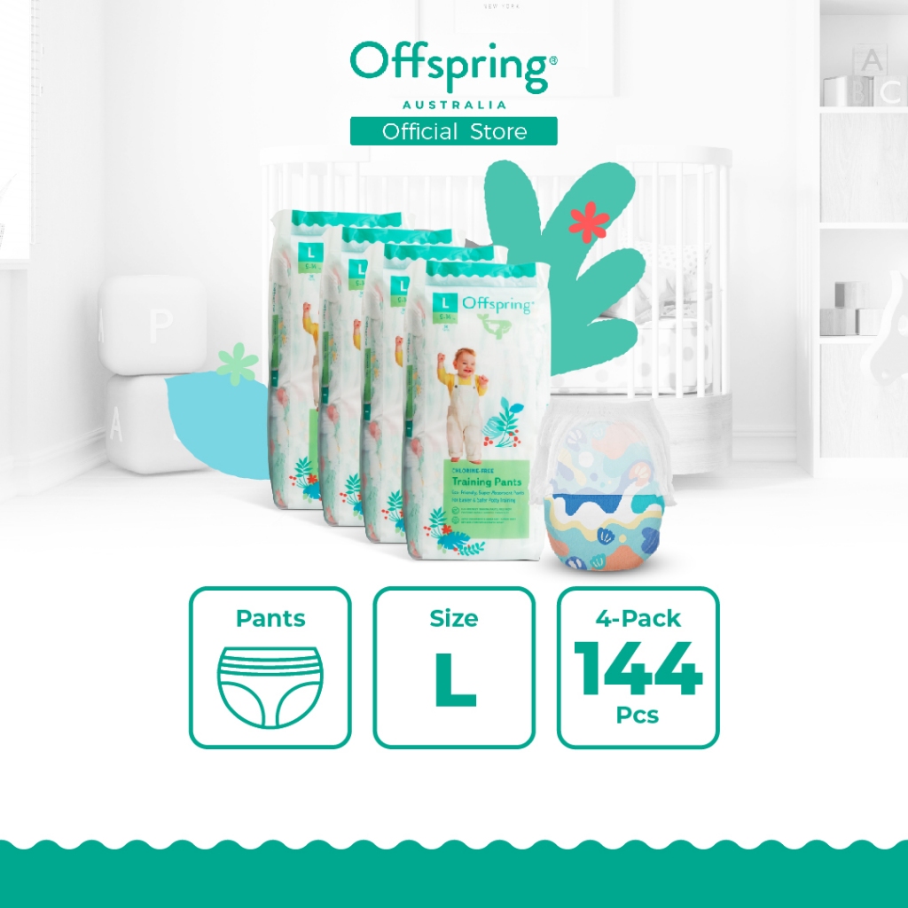 Offspring Fashion Baby Diapers Pants L (144pcs) [4 Packs] | Shopee Malaysia