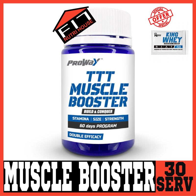 TTT Muscle Booster PROWAY (60 Serv) Muscle Kingdom ALL NATURAL KING ...