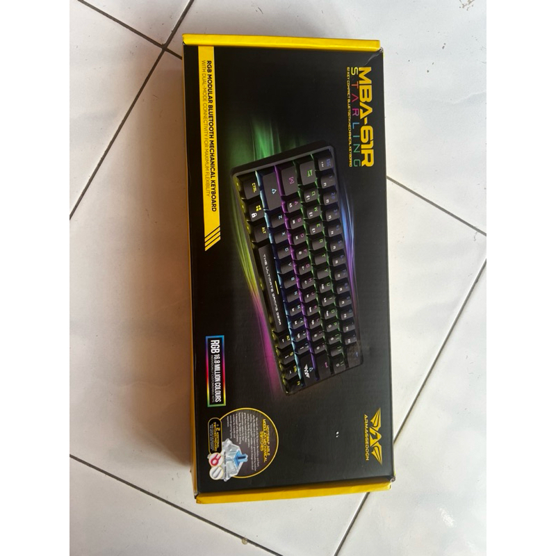 USED Armageddon MBA-61R Wireless Bluetooth Mechanical Keyboard | Shopee ...
