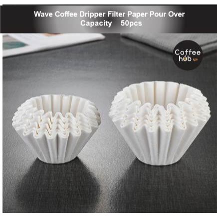 (Ready Stock)Disposable Coffee Filter Paper Hand Brew Cake Type Shaped ...