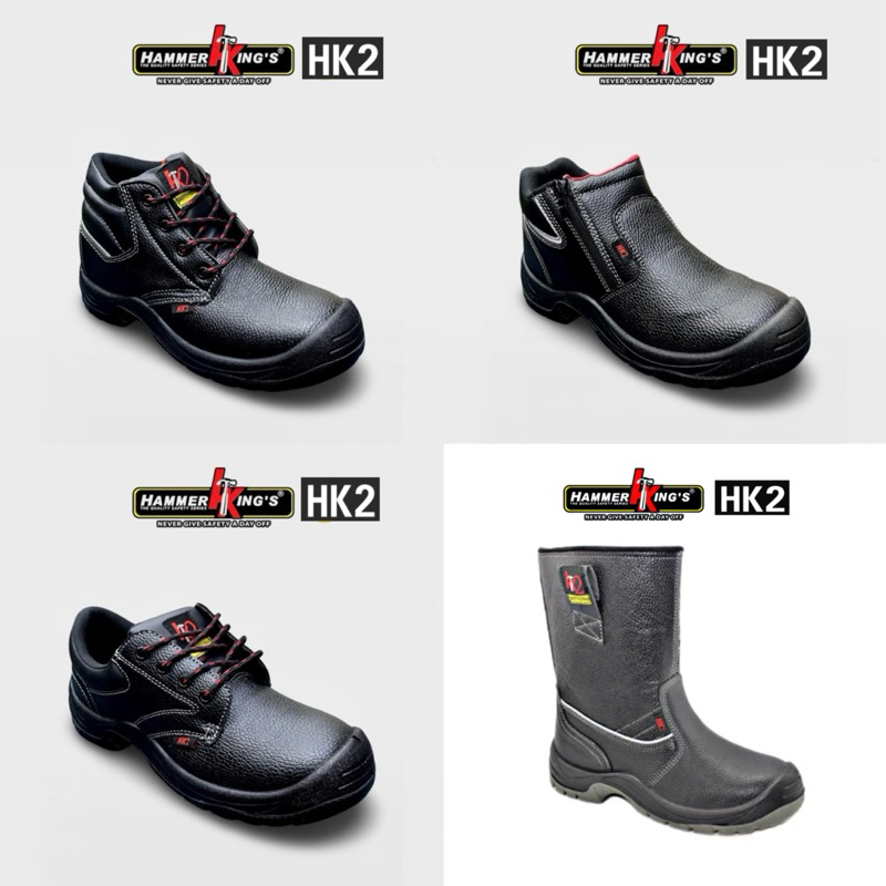 HammerKings HK2 Black Safety Shoes / Kasut Keselamatan / Kasut Kerja ...