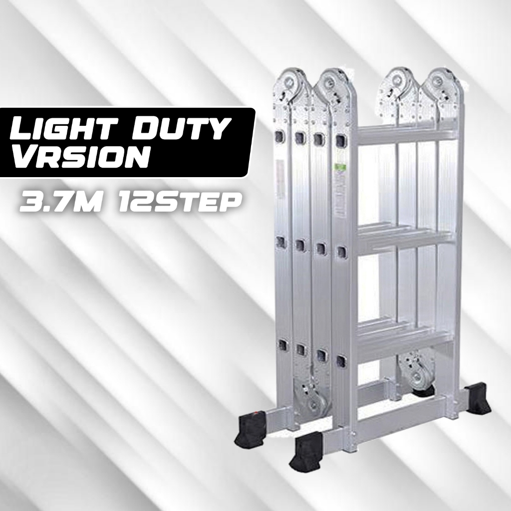16 STEP (4.7M) / 12 STEP (3.7M) ALUMINIUM MULTIPURPOSE LADDER M37 / M47 ...