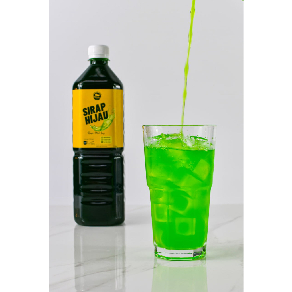 1 Liter Kordial Sirap Hijau , Sirap Hijau Royale, Sirap Hijau Viral ...