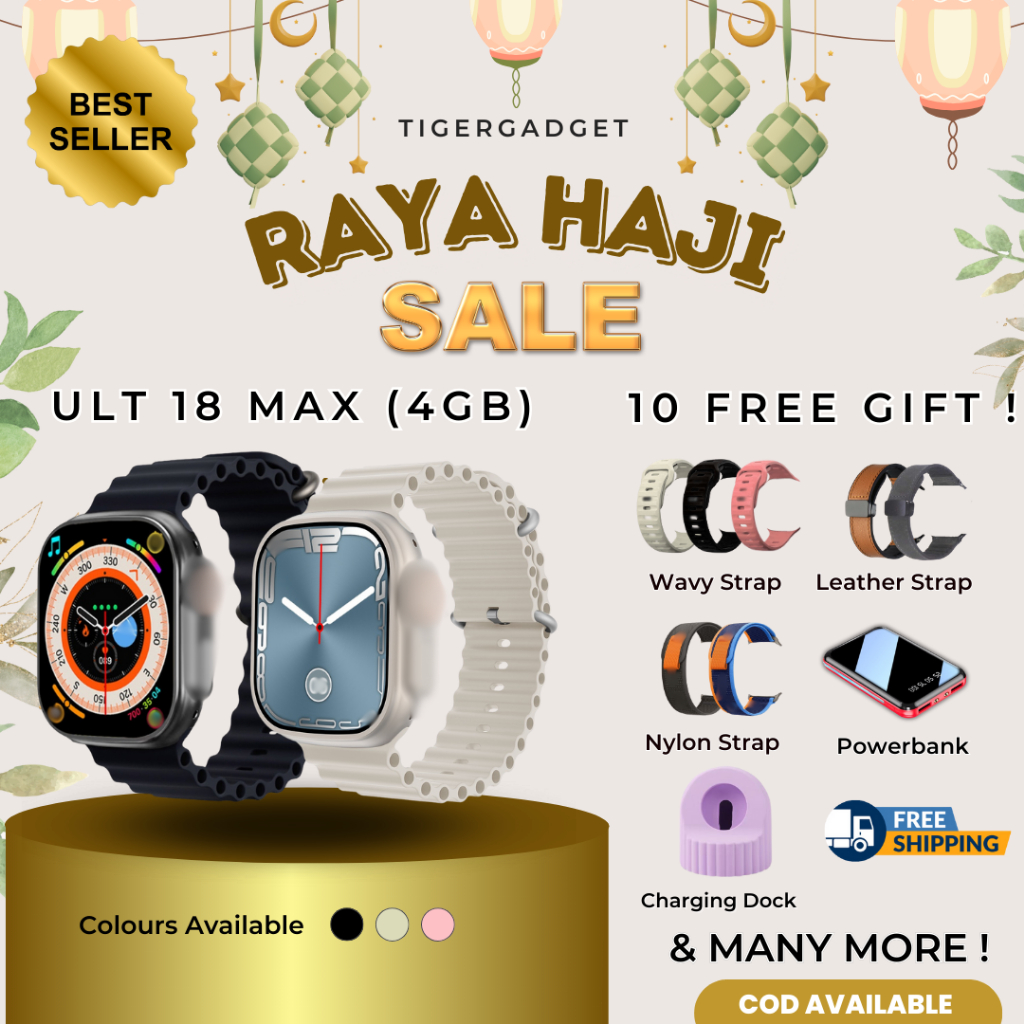 (LATEST) ULTRA 18 MAX(AMOLED + 4GB) 49MM SIZE // RAYA HAJI SALE // 10 ...