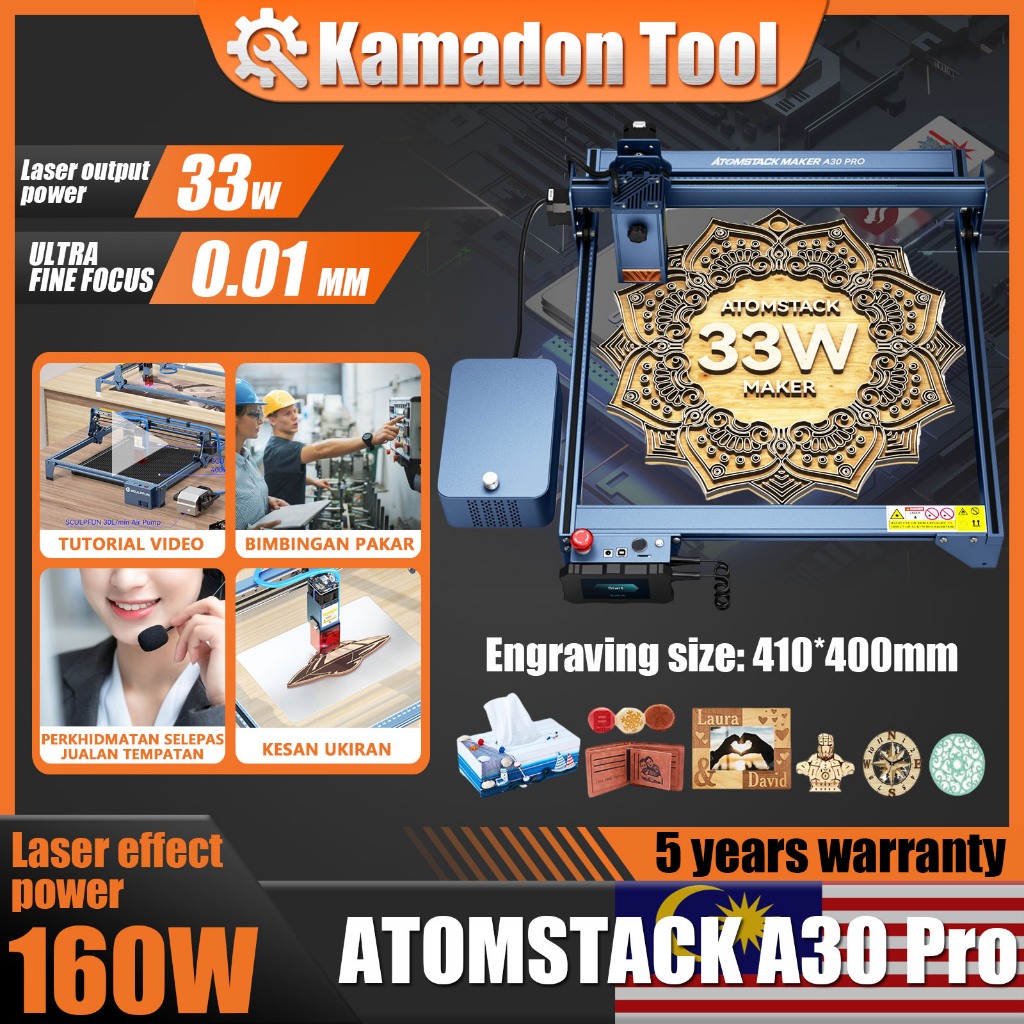 ATOMSTACK A30 Pro Laser Engraver 160W Engraving Cutting Machine with ...