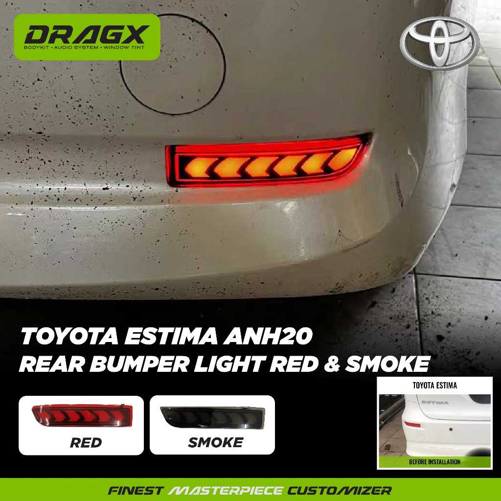 🔥READY STOCK 🔥TOYOTA ANH20/ESTIMA REAR BUMPER LIGHT -RED/SMOKE | Shopee ...