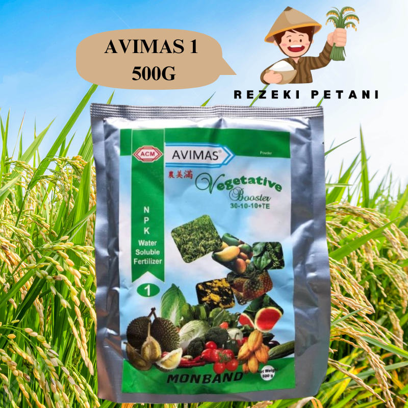 [ORIGINAL] 500G AVIMAS 1 ACM Baja Foliar Padi / Vitamin Padi / Baja ...
