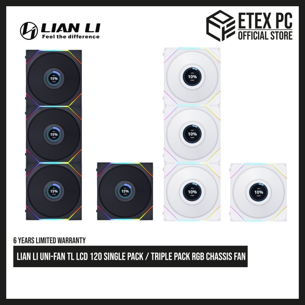 LIAN LI UNI FAN TL LCD 120 / TL LCD 120 Reverse / TL LCD 140 ARGB ...