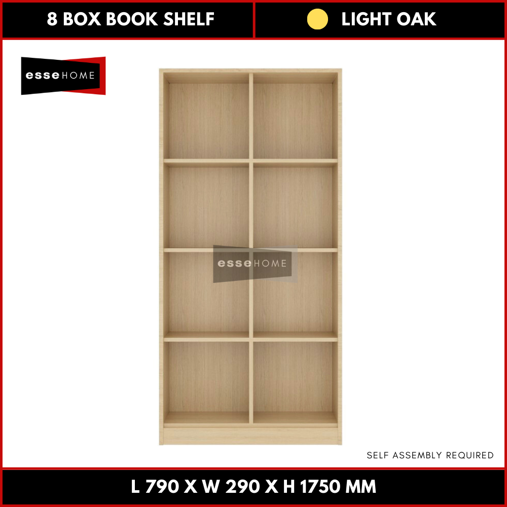 [175CM Tinggi] EsseHome 12 Box Book Shelf Book Rack Rak Buku Divider ...