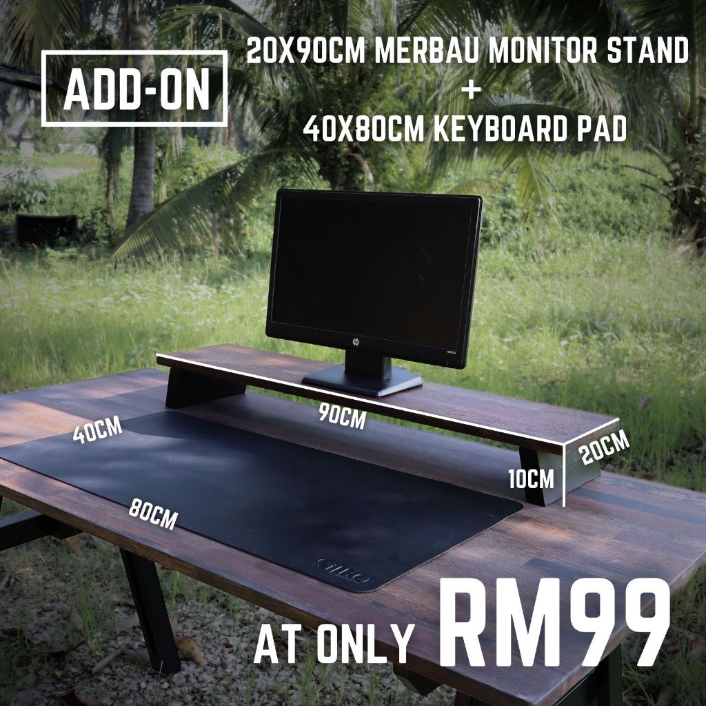 Itzel Table made of 100% Soild Rubberwood with strong stand for study ...