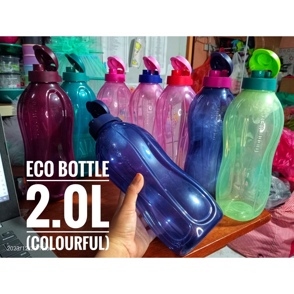 Tupperware Eco Bottle 2L Botol Air Besar Giant Drinking Water School ...