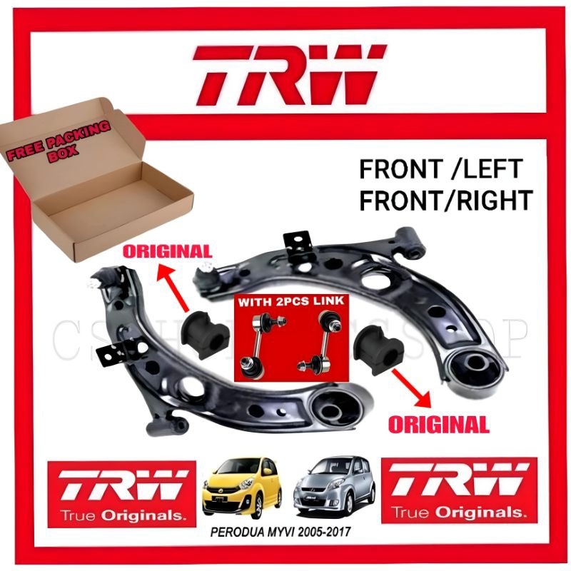 TRW PERODUA MYVI 1.0 / 1.3 , MYVI LAGIBEST LOWER ARM FRONT LEFT AND ...