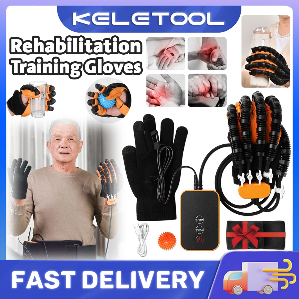 Stroke Therapy Gloves Hemiplegia Hand Function Recovery Rehabilitation ...