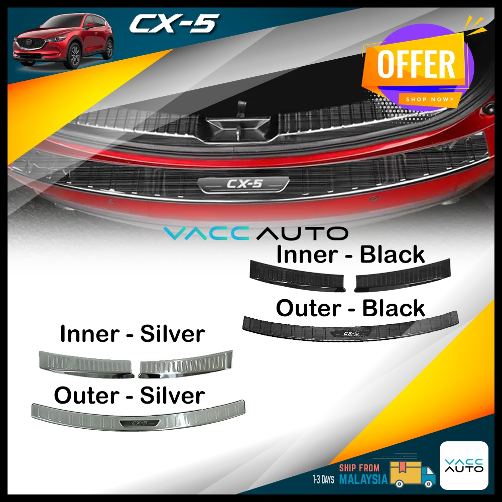 Mazda CX5 CX-5 Rear Bumper Protector - Out In Rear Bumper Guard Trunk ...