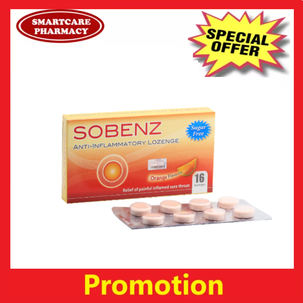Sobenz Lozenge Orange 16's | Shopee Malaysia