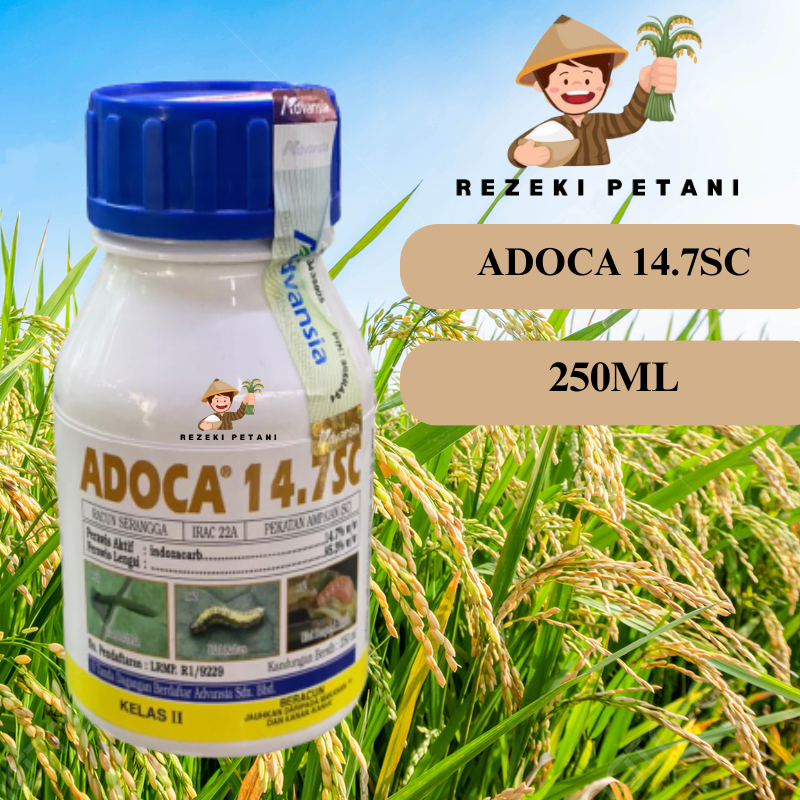 [ORIGINAL] 250ml ADOCA 14.7SC ADVANSIA Racun Serangga/Ulat Daun/Steward ...