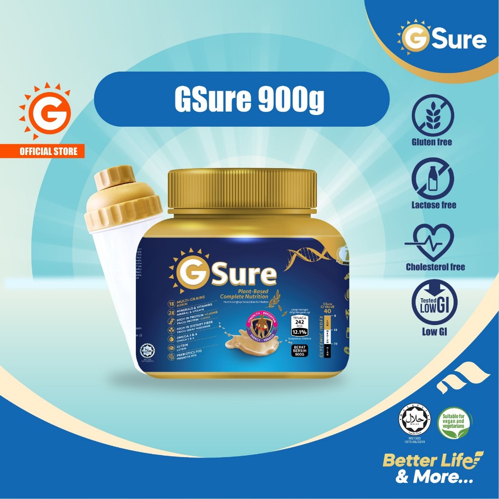 GoodMorning® GSure Heart-Healthy Plant Based Nutrition (900g) [Free 1 ...