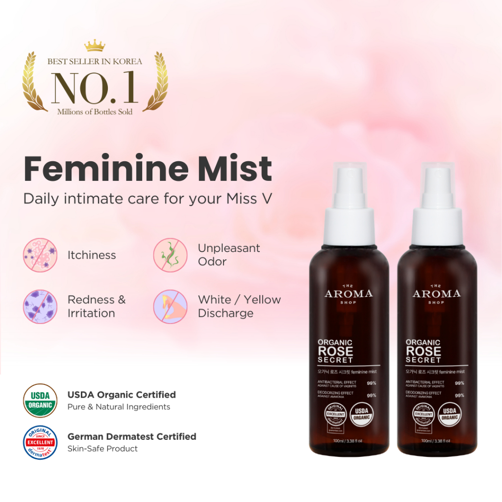 Gorgeous Jo - The Aroma Shop - Organic Rose Secret Feminine Mist Twin ...