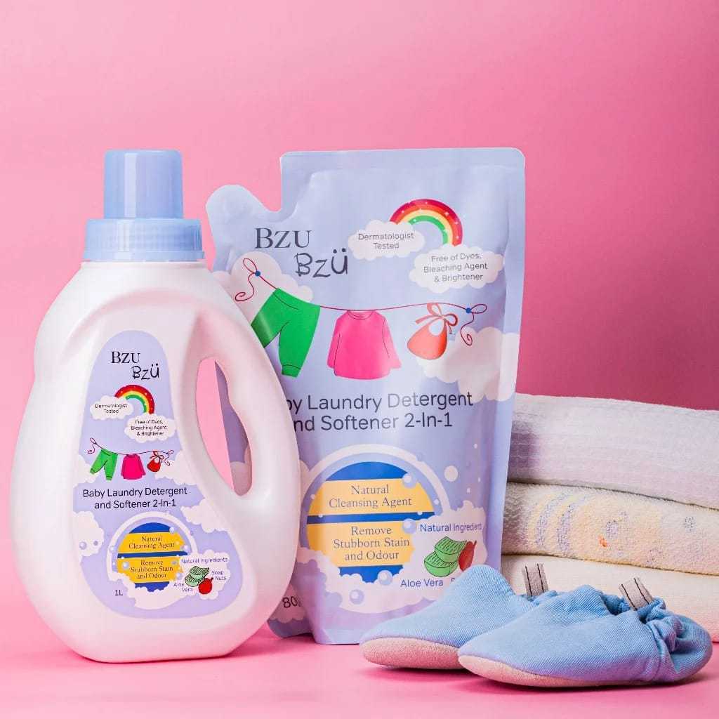 Babymommy👶BZU BZU Baby Laundry Detergent and Softener 2in1 800ml Refill ...