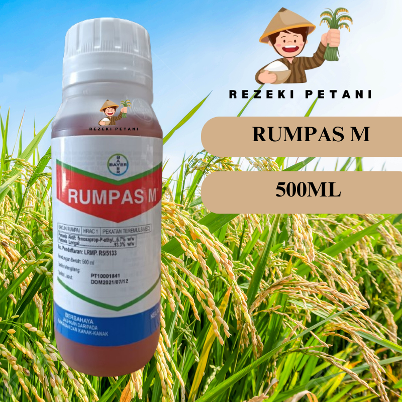 [ORIGINAL] 500ML RUMPAS M Racun Rumpai Padi Racun Colok Cina Racun ...