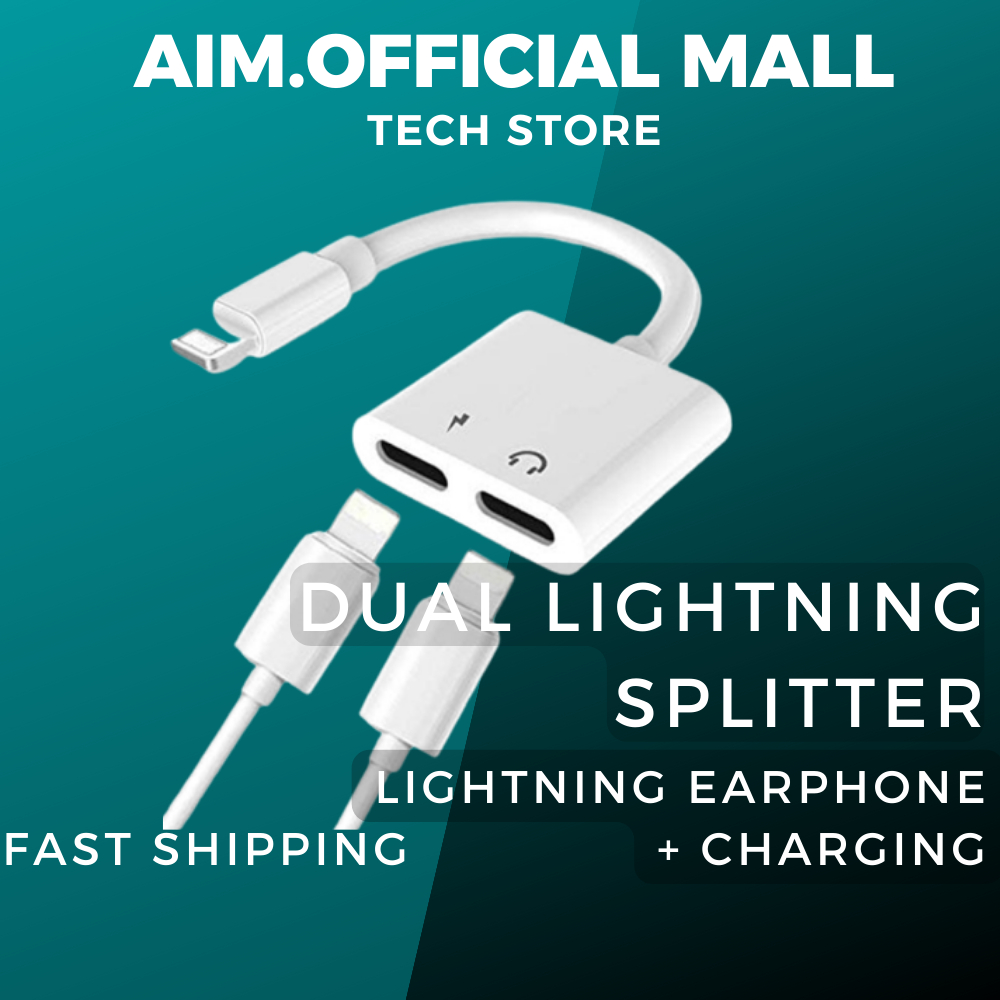 AIM. iP Splitter Adapter Compatible Live GamingPUBG Sound Card Port ...