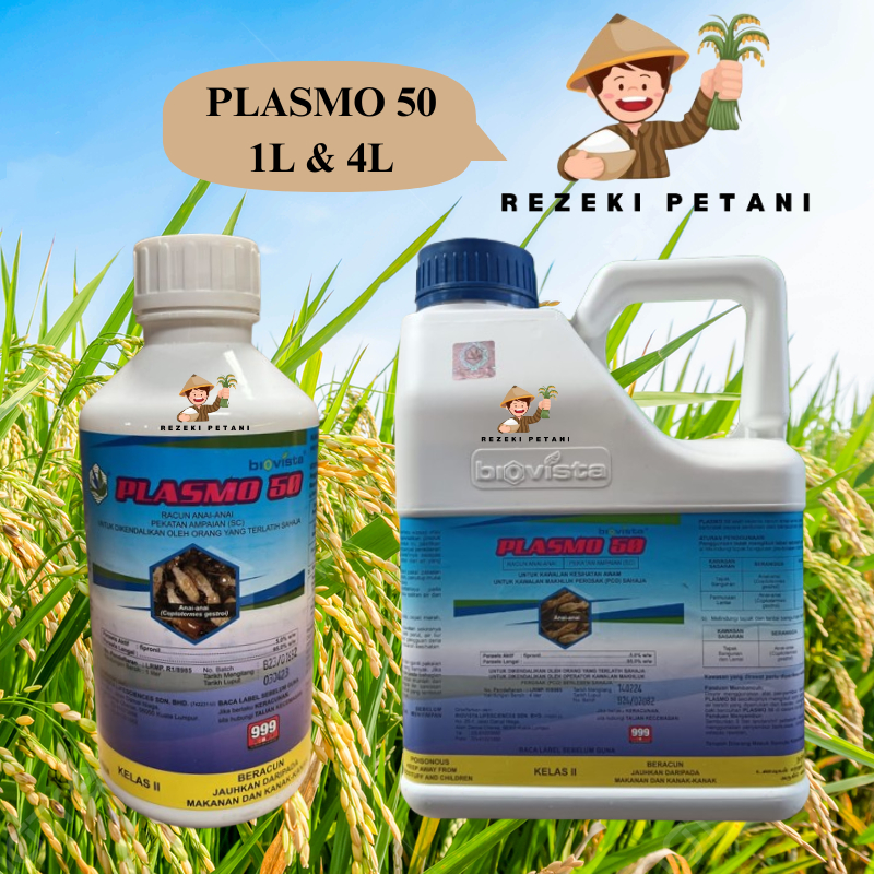 [ORIGINAL] 1L 4L PLASMO 50 /Fipronil 5% BIOVISTA RACUN ANAI-ANAI TIDAK ...