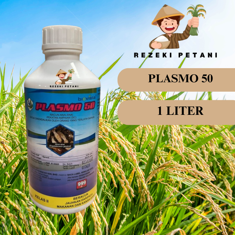 [ORIGINAL] 1L PLASMO 50 /Fipronil 5% BIOVISTA RACUN ANAI-ANAI TIDAK BERBAU/Sama Bayer Regent ...