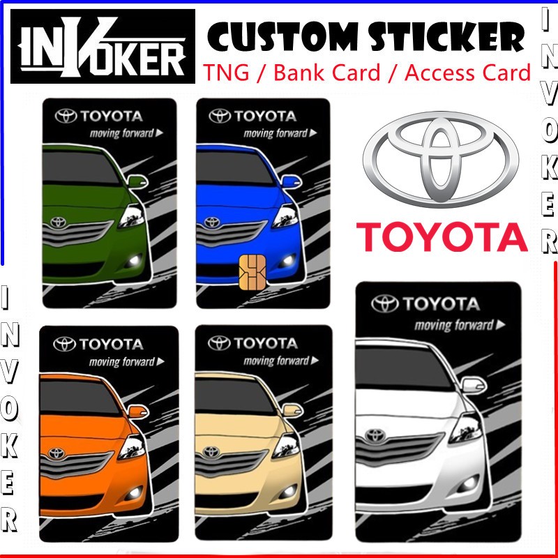 TOYOTA VIOS 2ND GEN - Touch n Go Card Sticker Cover / TNG CARD Sticker ...