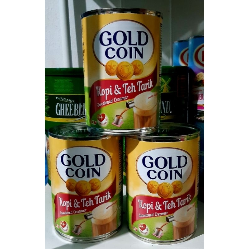 Gold Coin sweetened creamer/susu pekat Kopi dan Teh Tarik - 3tin x 500g ...