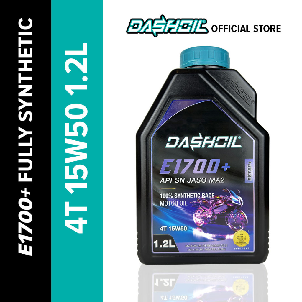 DashOil Ester+ E1700+ 4T 15w50 1.2L Fully Synthetic SN Motorcycle ...